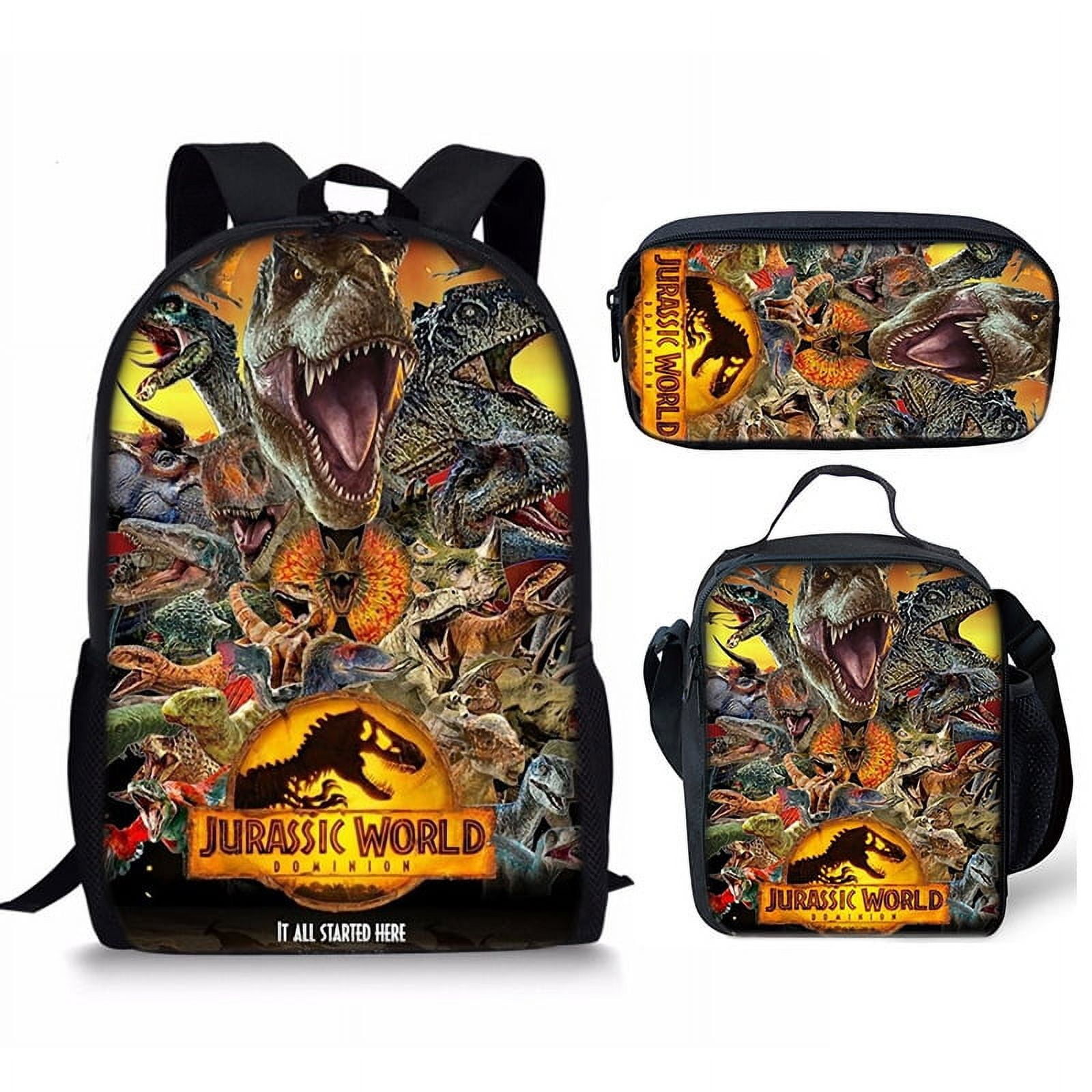 JurassicWorldAnime Backpacks Sets, Cartoon Laptop Backpack with ...
