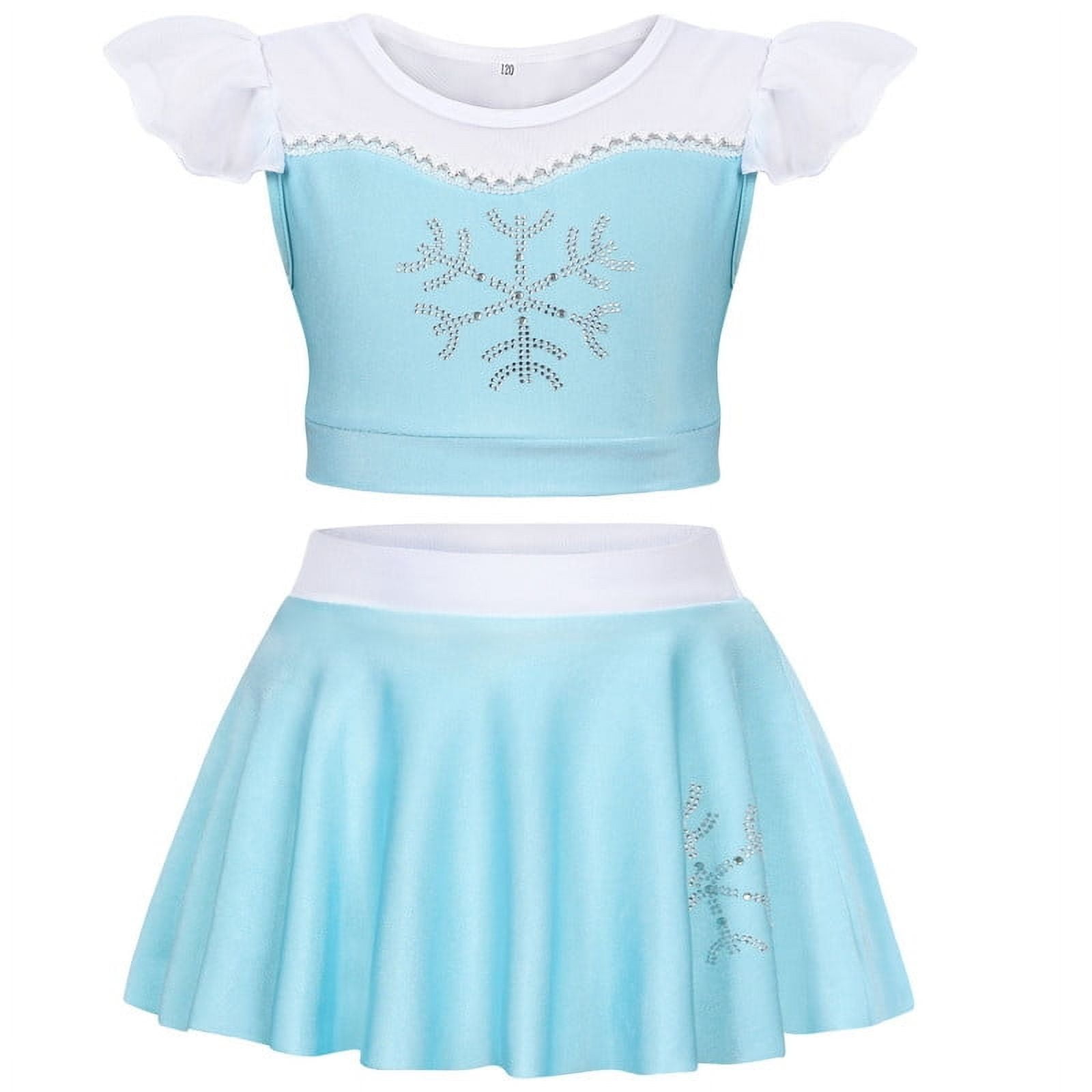 Jurebecia Girls Bikinis Two Piece Swimsuit Elsa Princess Bikini Set ...