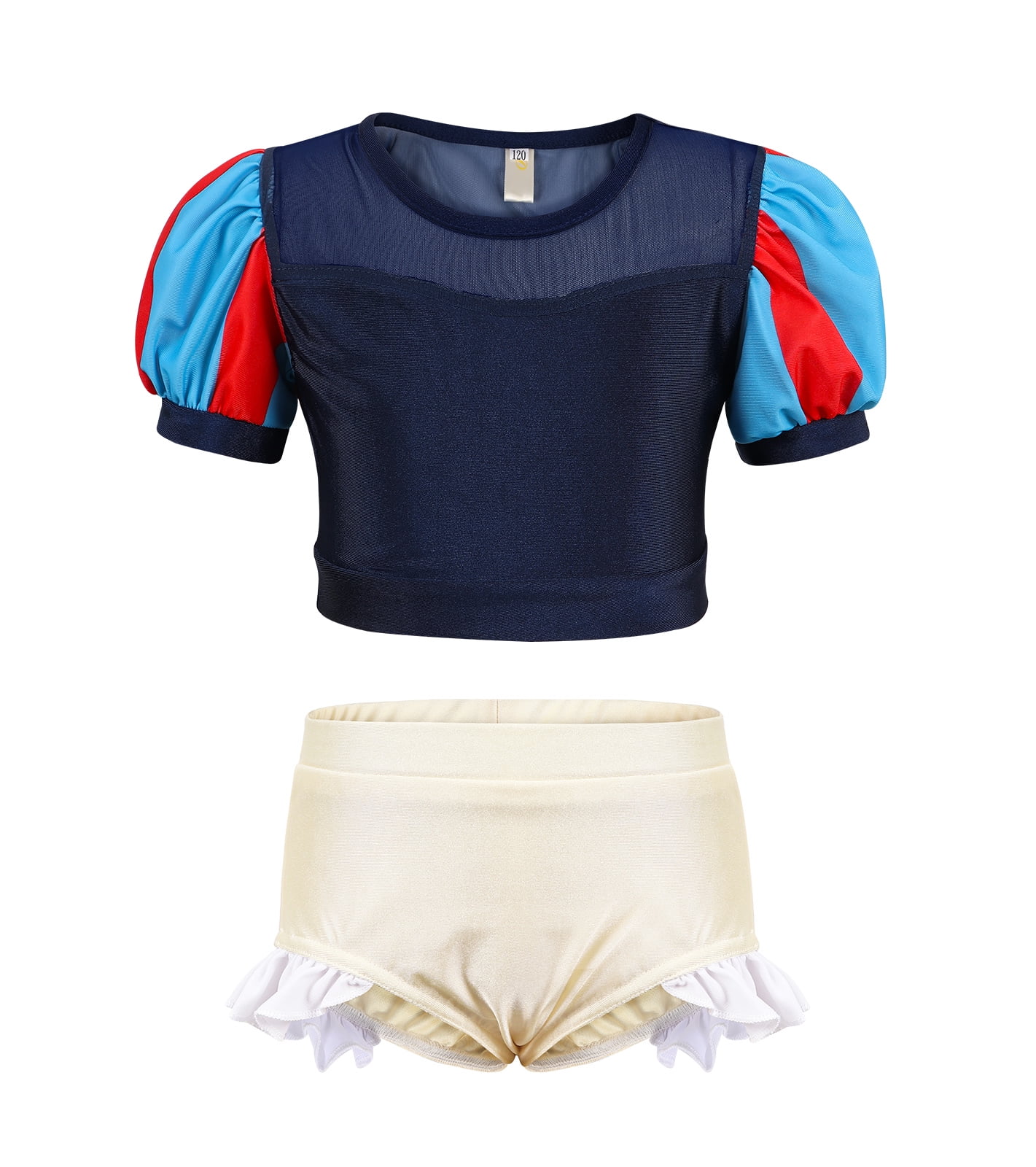 Jurebecia Girls Swimsuit Swimwear Two Pieces Bathing Suit Kids Princess ...