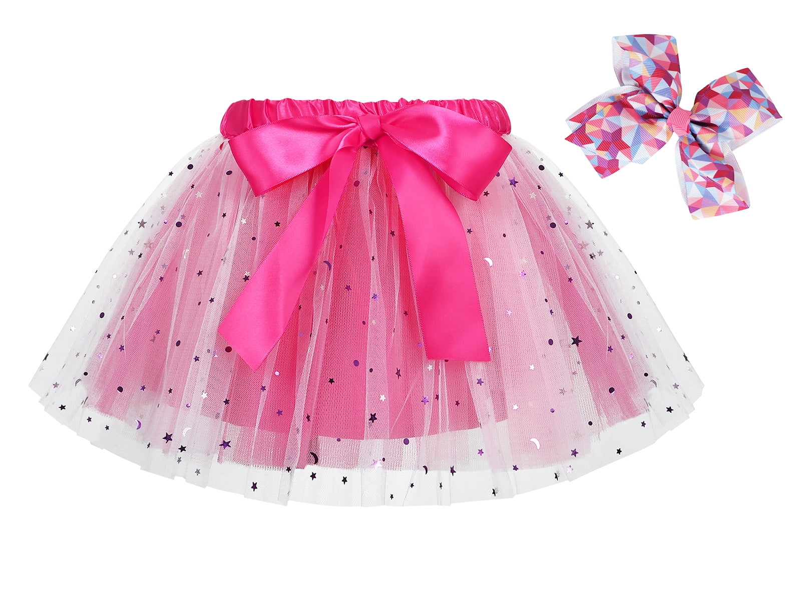 Jurebecia Little Girls Kids Princess Ballet Mesh Skirts Colorful Mini ...