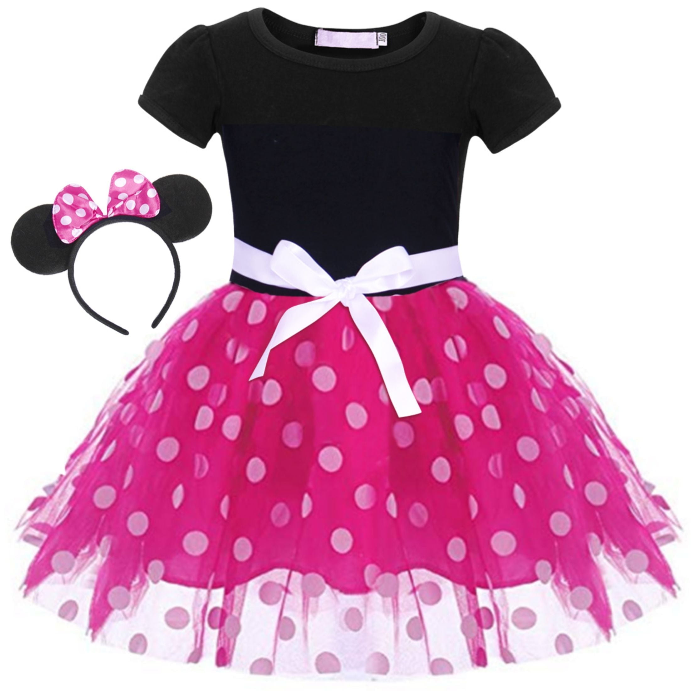 Jurebecia Princess Costume Girls Dress up Toddler Cute Polka Dots Fancy ...