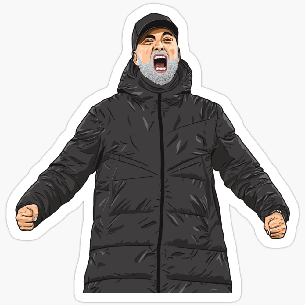Jurgen Klopp Celebration Sticker Phone Decal Water Bottle Stickers Car ...
