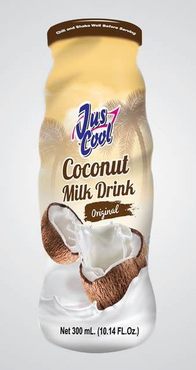 Jus Cool Coconut Milk Drink Original Flavor 10.14 fl oz pack of 24 ...