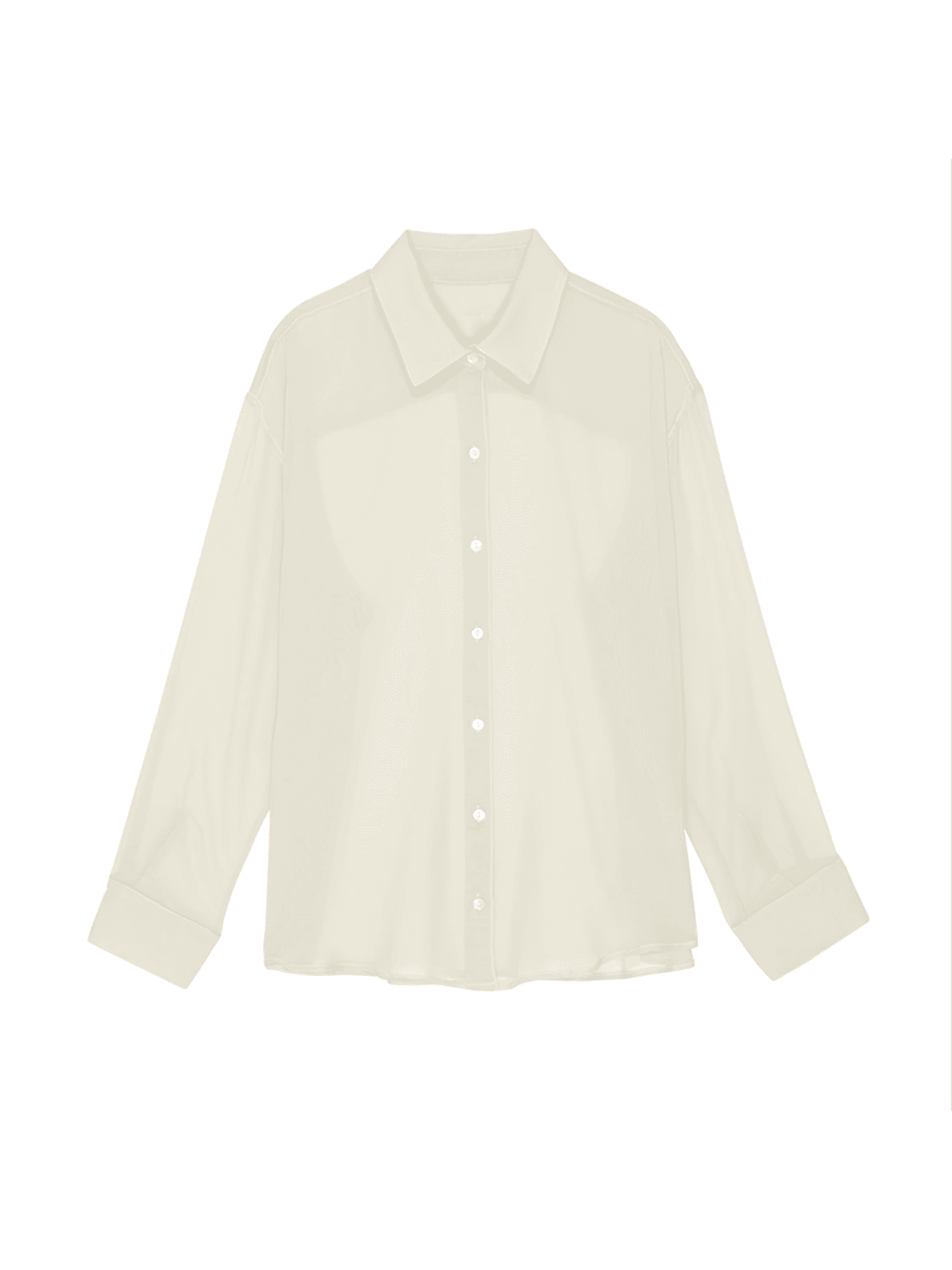 Jusbysis Women Sheer Button Up Blouse See Through Long Sleeve V Neck ...