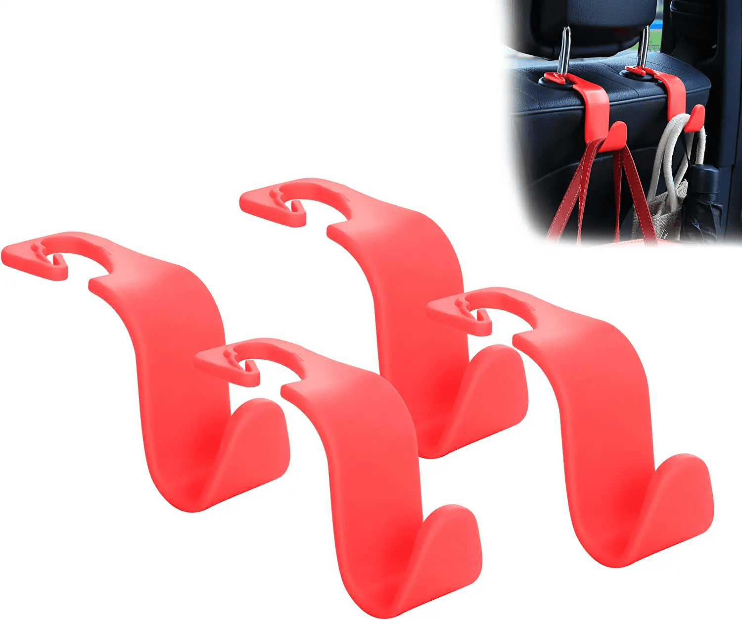 Handbag Hangers ProElite Car Seat Headrest Hook 2 Pack Hanger Universal ...