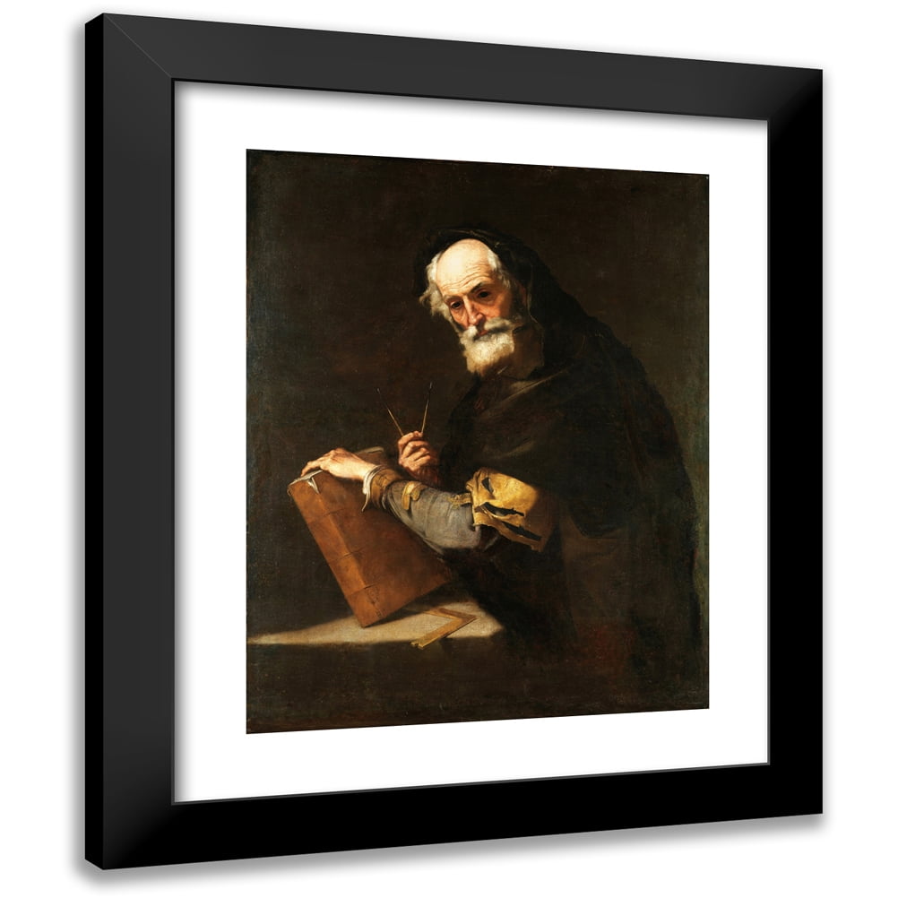 Jusepe de Ribera 12x14 Black Modern Framed Museum Art Print Titled - A ...