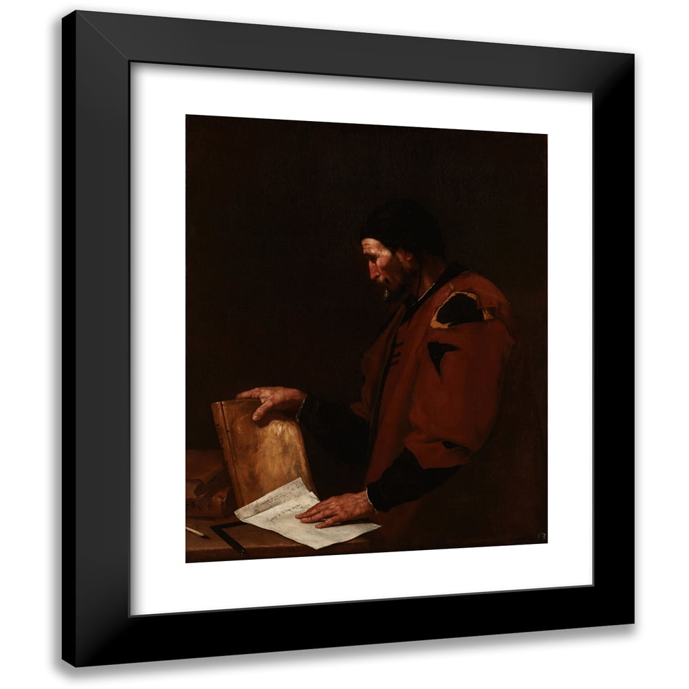 Jusepe de Ribera 12x14 Black Modern Framed Museum Art Print Titled - A ...