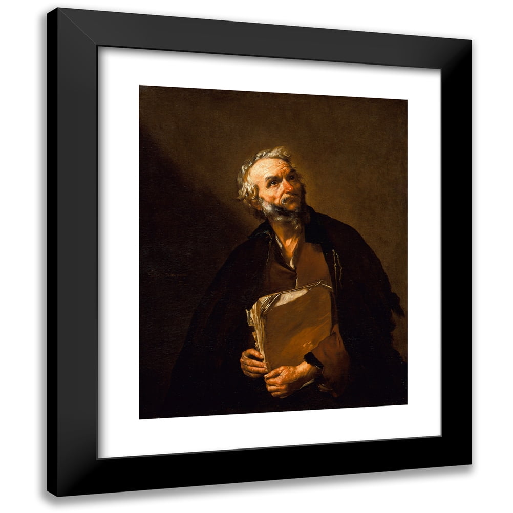 Jusepe de Ribera 20x24 Black Modern Framed Museum Art Print Titled - A ...