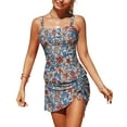 Jusfitsu Womens Tankini Set Tummy Control Swimsuits For Women Two