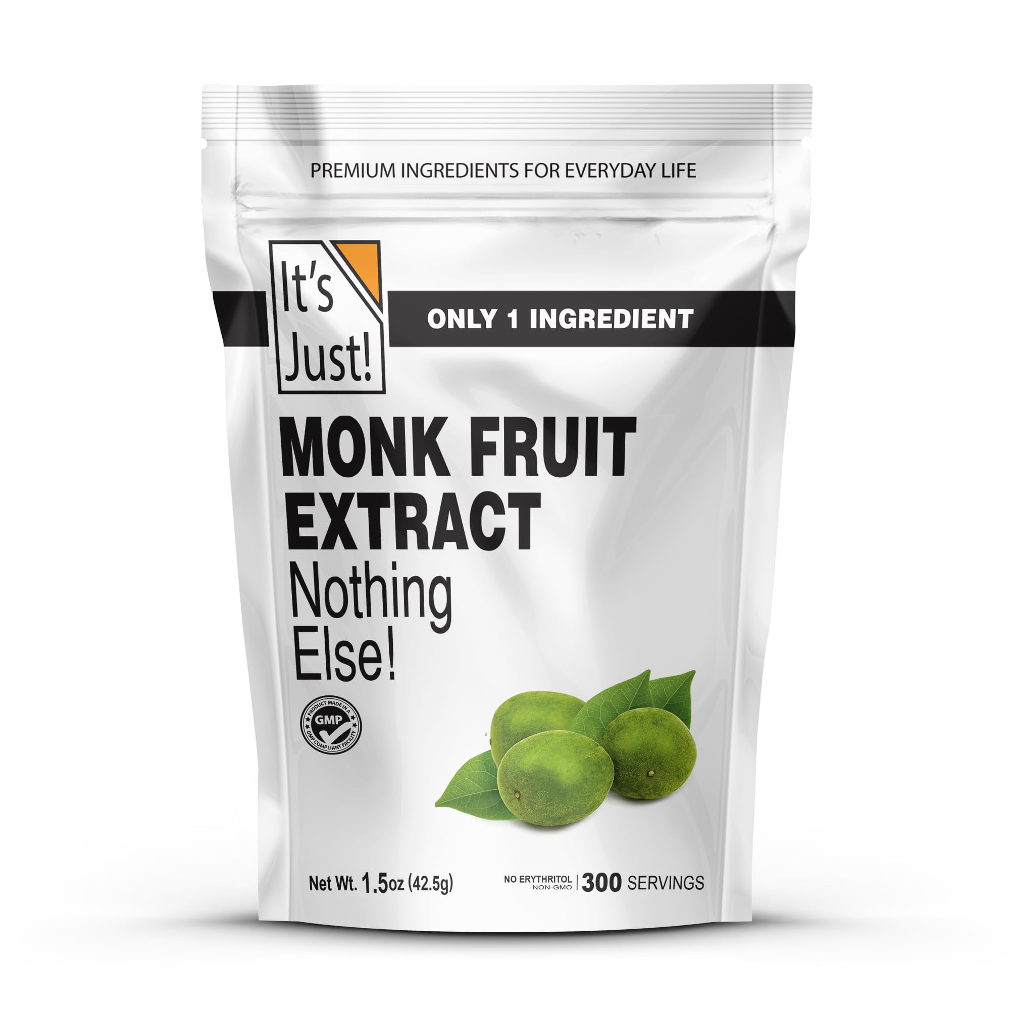 It's Just! - 100% IEF31 Monkfruit Extract Powder, Keto Friendly Sweetener, Monk Fruit, Sugar ...