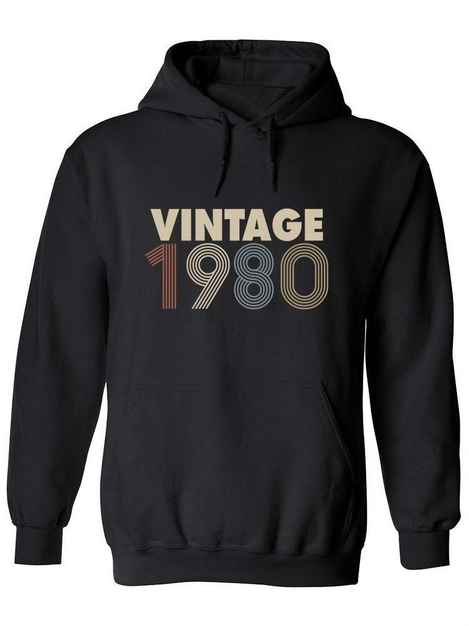 Just 1980 Vintage Hoodie Women -Image by Shutterstock, Female 3X-Large ...