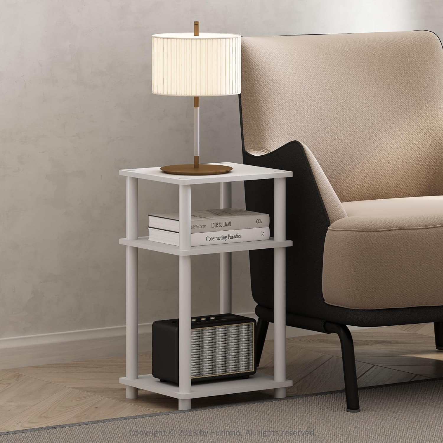 Just 3-Tier Turn-N-Tube End Table / Side Table / Night Stand / Bedside ...