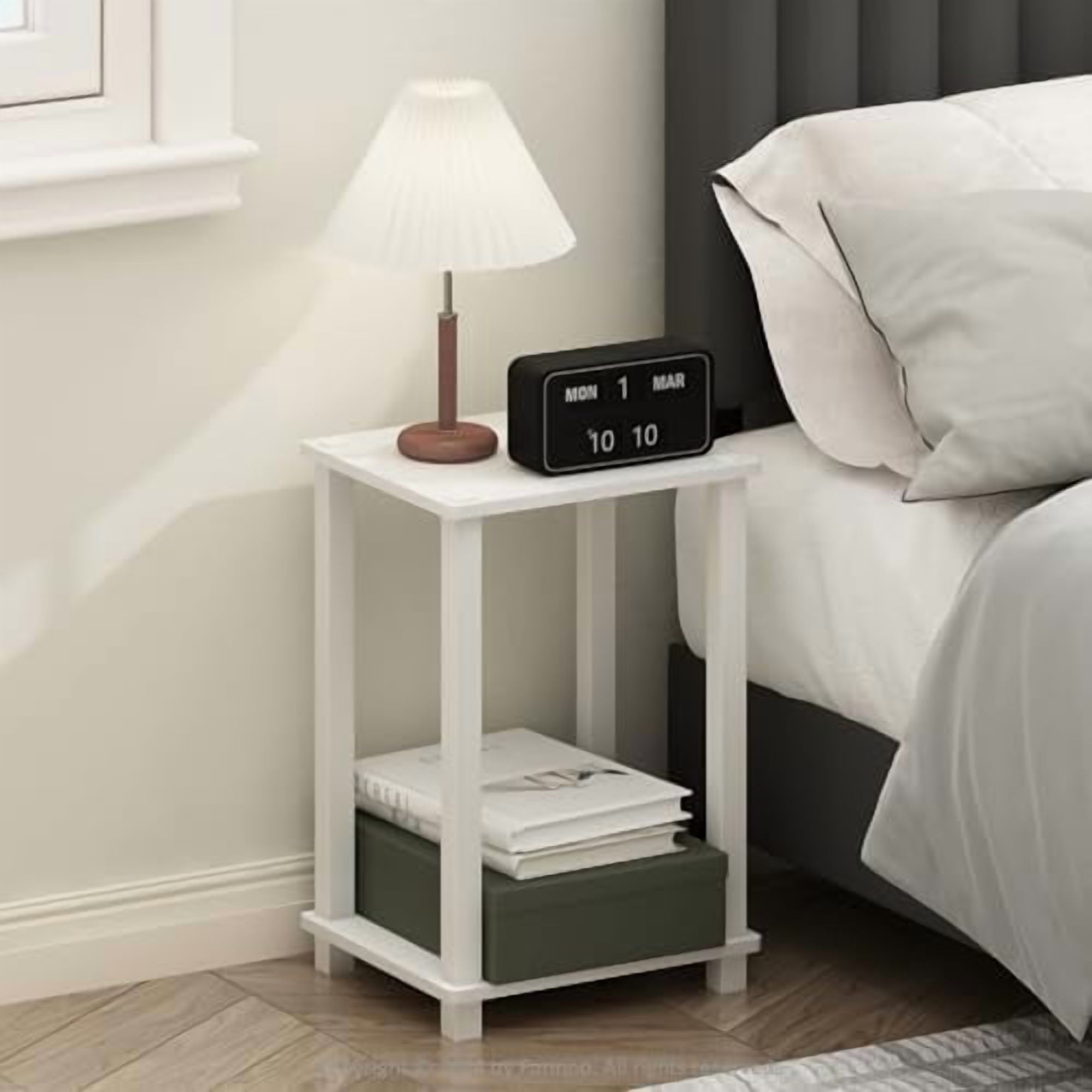 Just 3-Tier Turn-N-Tube Open Storage Nightstand, 1-Pack, Plastic Poles ...