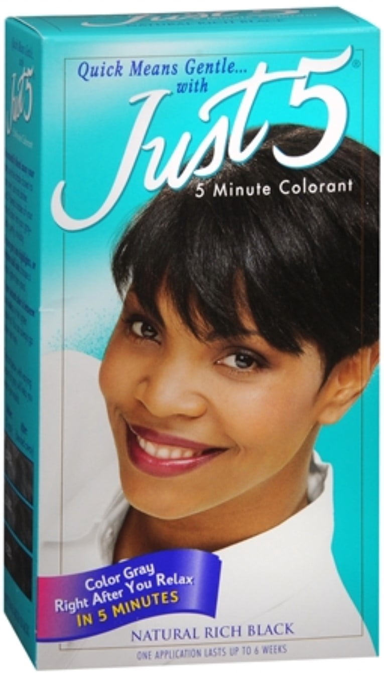 Just 5 Colorant Natural Rich Black 1 Each (Pack of 4) - Walmart.com