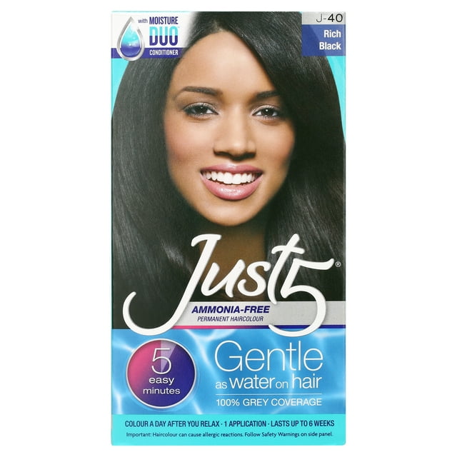 Just 5 Women's Five Minute Permanent Hair Color, No Drip Formula, Shade ...