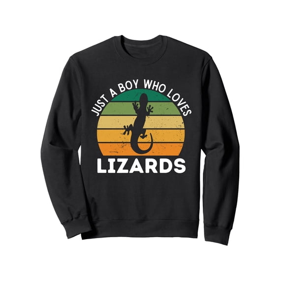 Just A Boy Who Loves Lizards Reptiles Funny Boy Lizard Sweatshirt ...