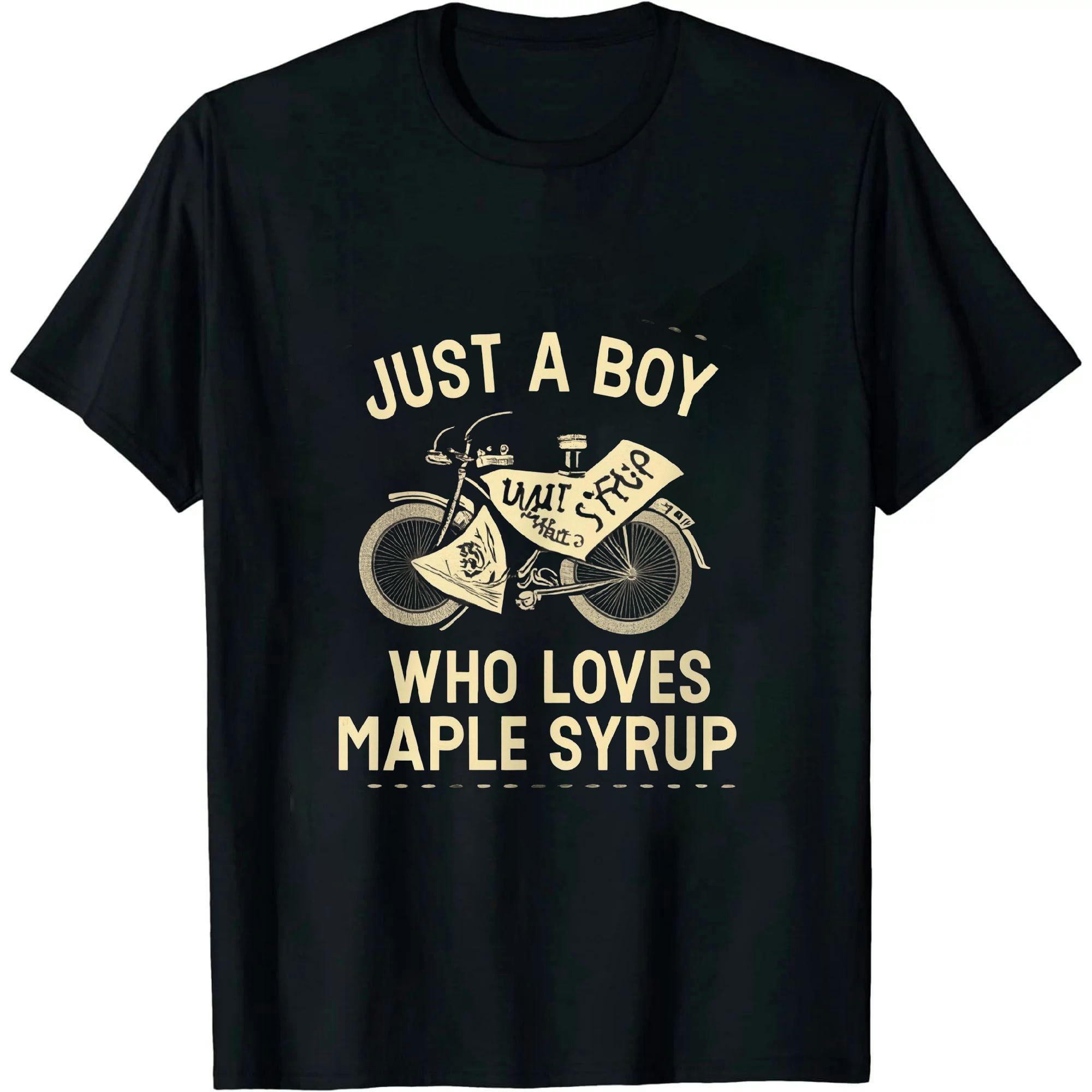 Just A Boy Who Loves Maple Syrup Maple Tree Tapping Men T-Shirt ...