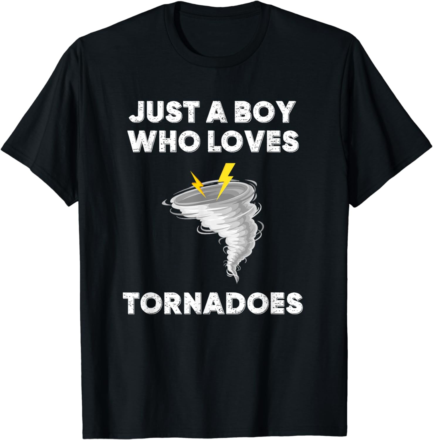 Just A Boy Who Loves Tornadoes Funny Hurricane Tornado Tee T-Shirt - Walmart.com