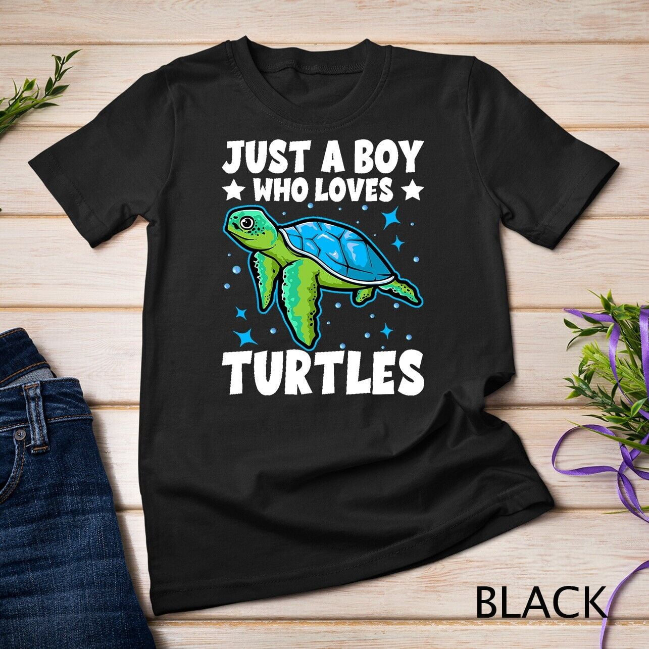 Just A Boy Who Loves Turtles Lover Gifts Sea Ocean Turtle T-Shirt Unisex T-shirt - Walmart.com