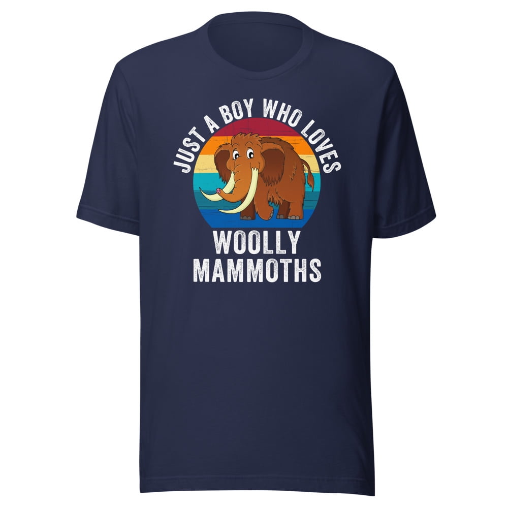 Just A Boy Who Loves Woolly Mammoths Shirt, Unisex, Extinct Animal ...