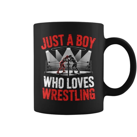 Just A Boy Who Loves Wrestling Coffee Mugs - Walmart.com