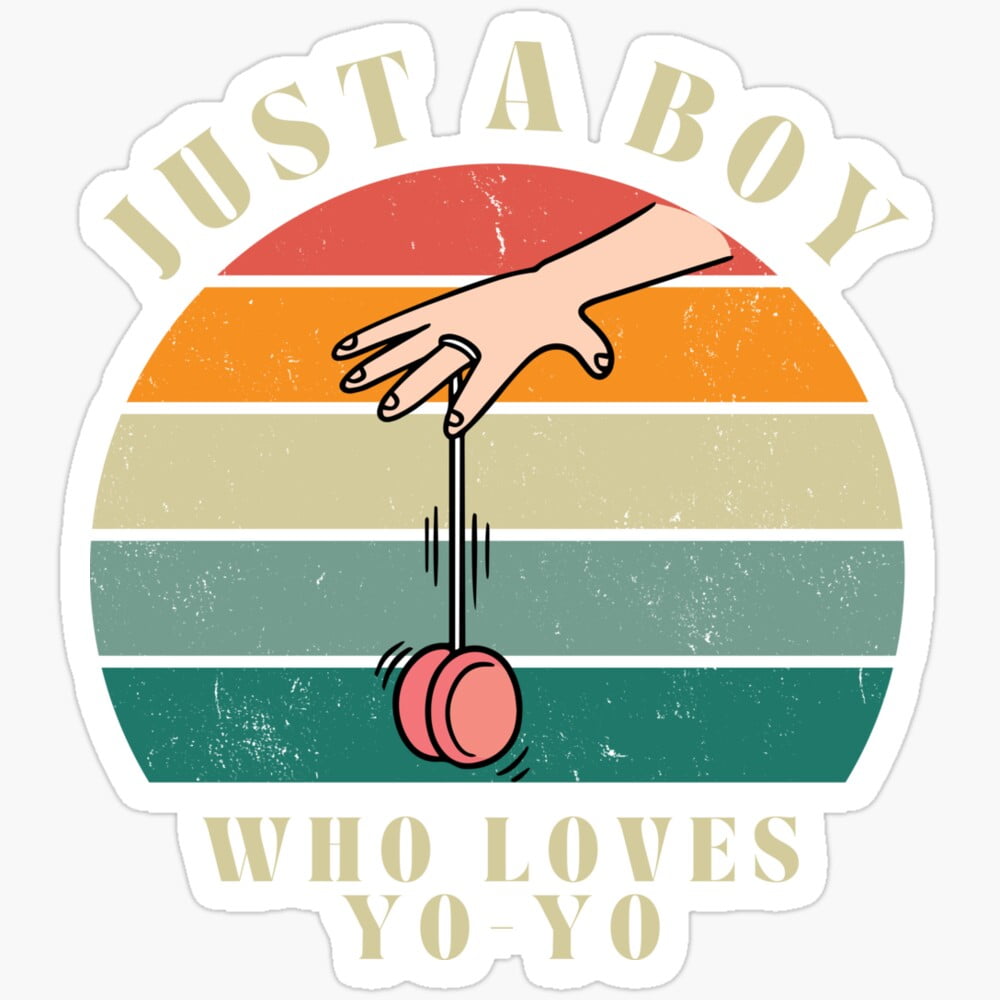 Just A Boy Who Loves Yoyo Sticker Phone Decal Water Bottle Stickers Car ...