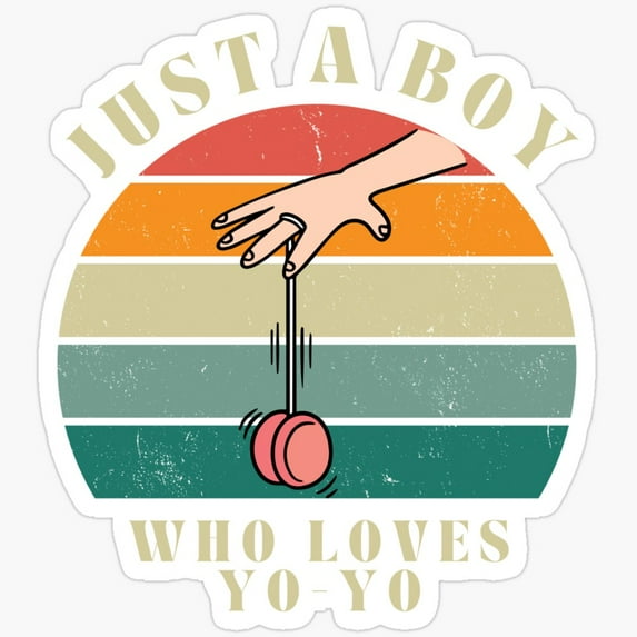Just A Boy Who Loves Yoyo Sticker Phone Decal Water Bottle Stickers Car ...