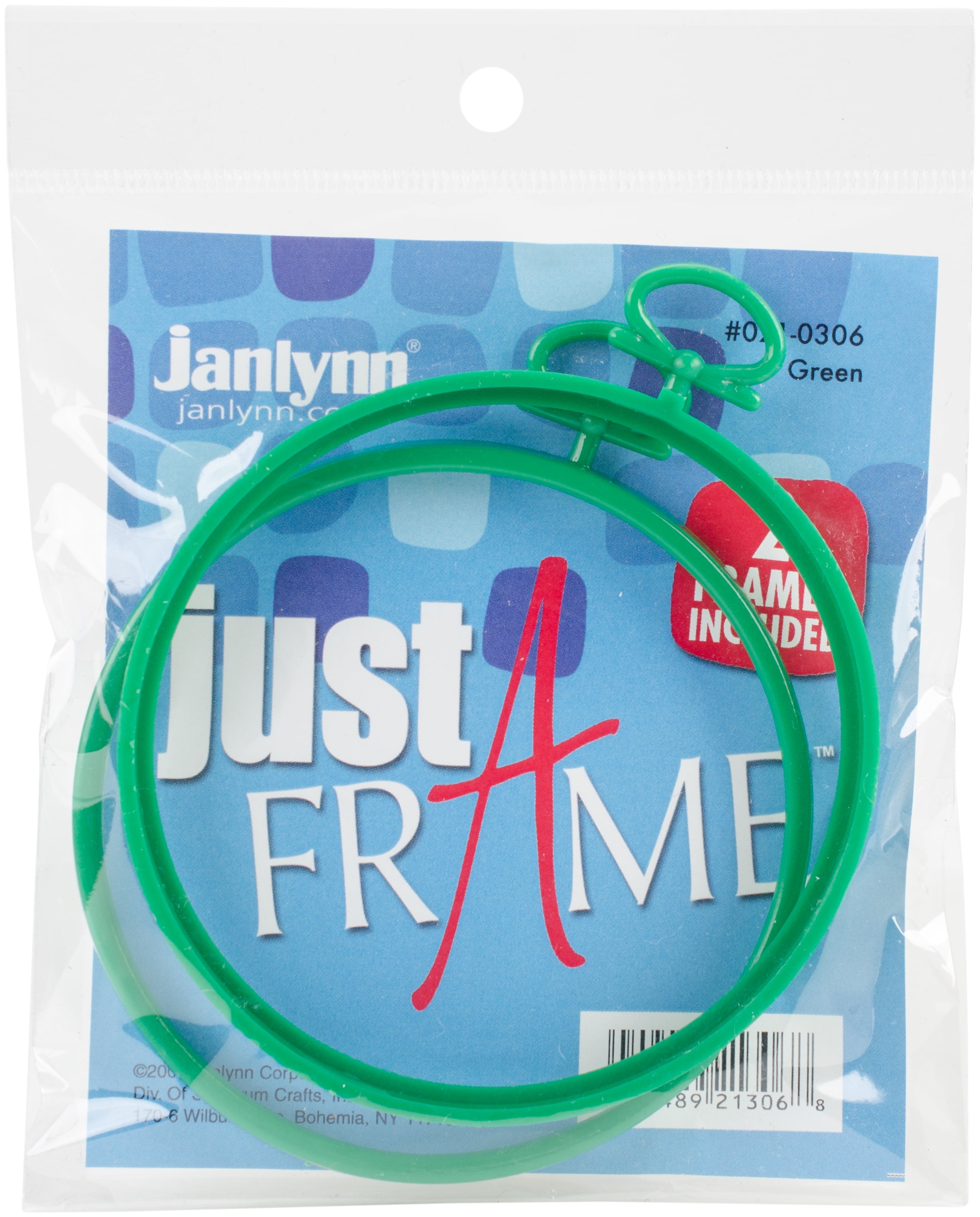 Janlynn 21-0306 Round Just-A-Frame, 3-3/4-Inch, Green, 2-Pack - Walmart.com