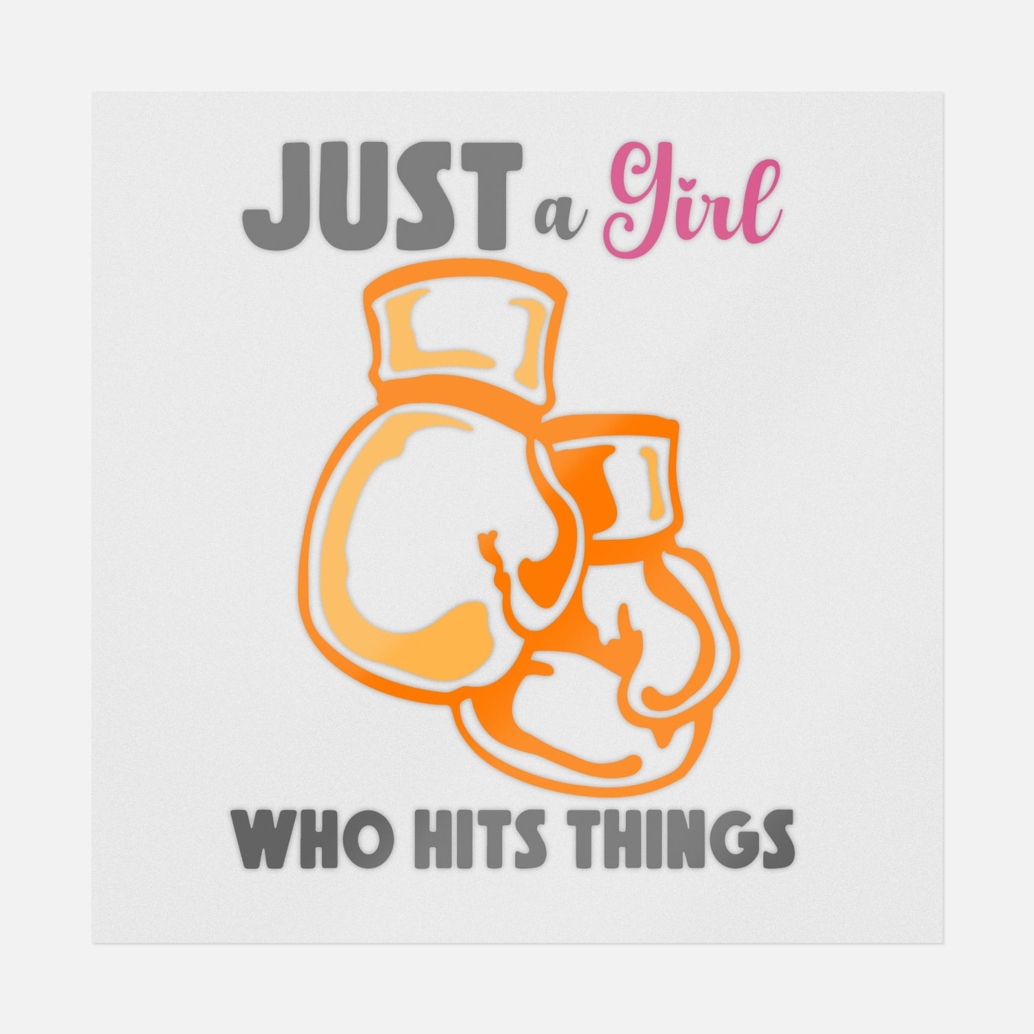 Just A Girl Who Hits Things Neon Transfer - Walmart.com