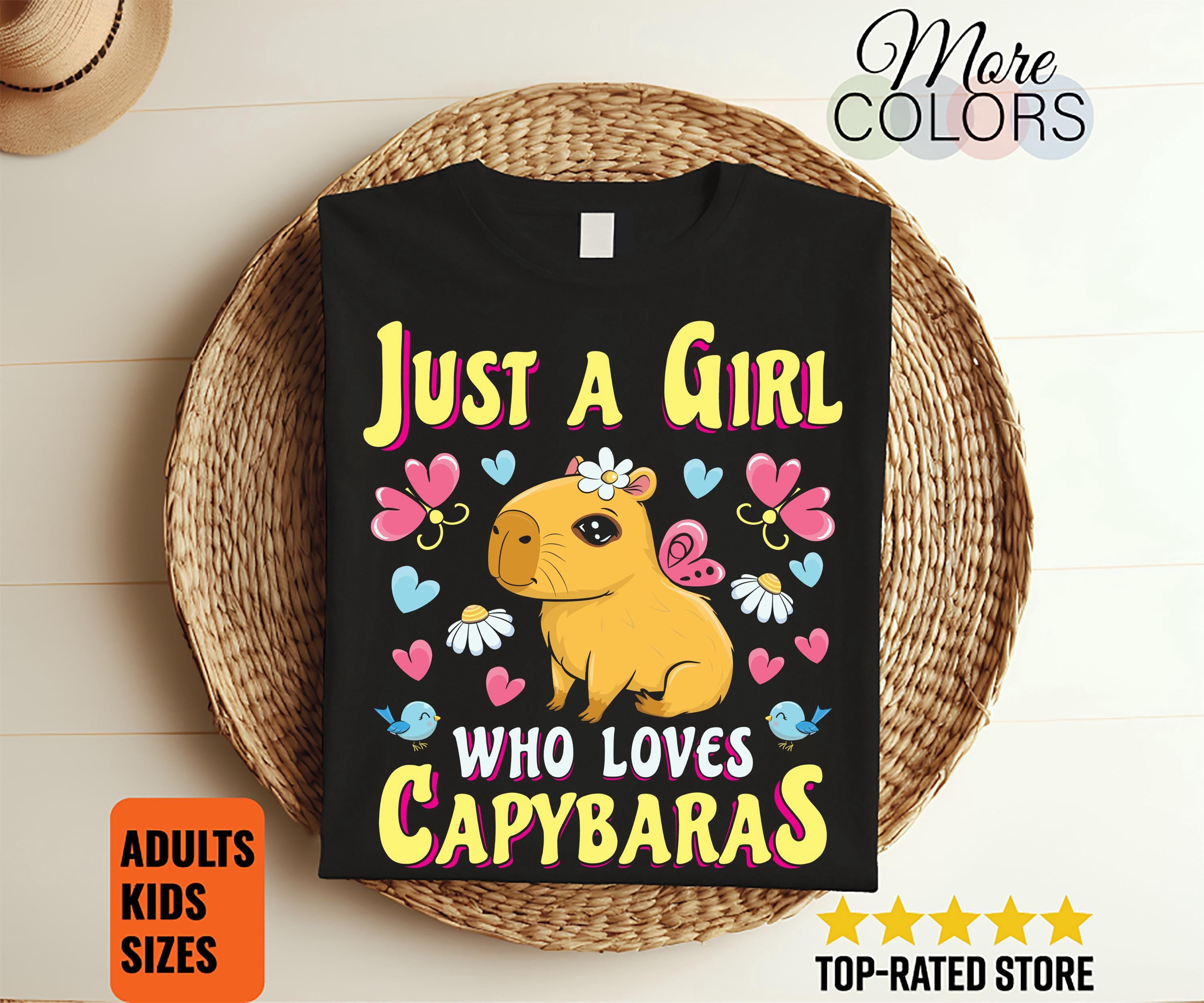 Just A Girl Who Loves Capybaras Cute T-Shirt, Capybara Lovers Gift ...