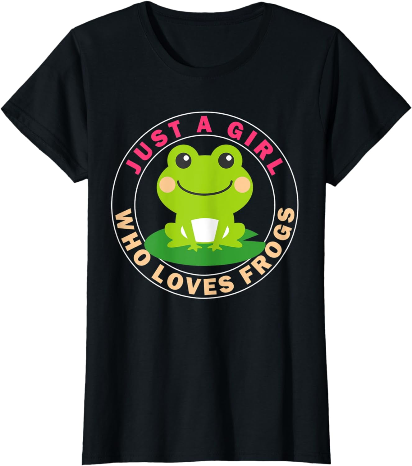 Just A Girl Who Loves Frogs Cute Frog Girl T-Shirt - Walmart.com