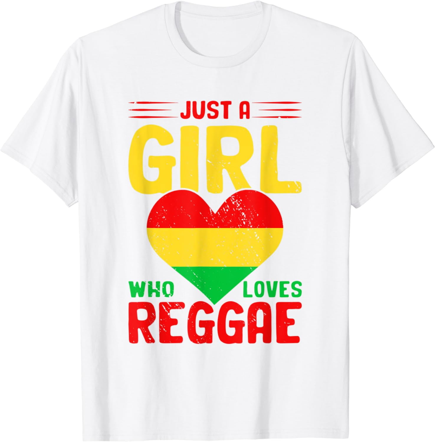 Just A Girl Who Loves Reggae I Rastafari I Jamaican Reggae T-Shirt ...