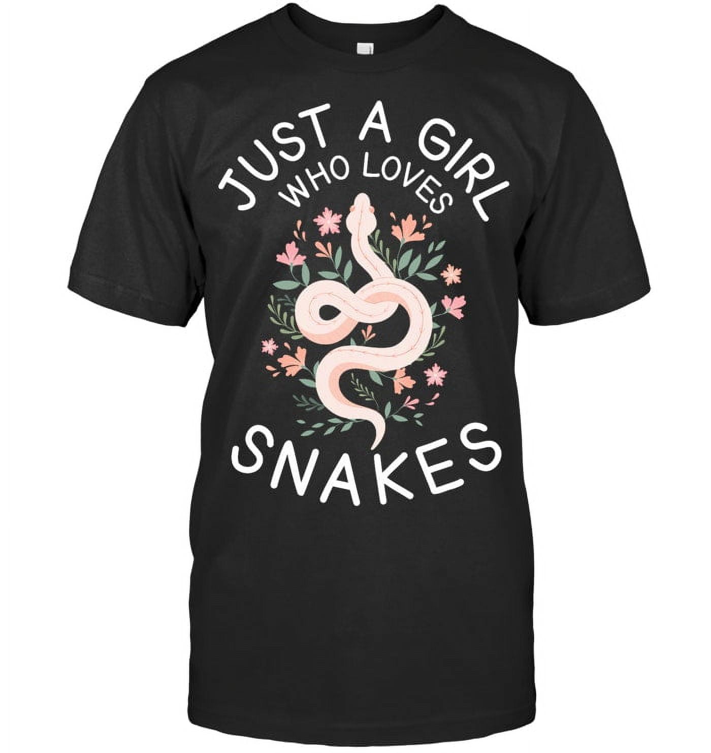 Just A Girl Who Loves Snakes Python Boa Corn Zoo Keeper Zoo Snake T Shirt - Walmart.com