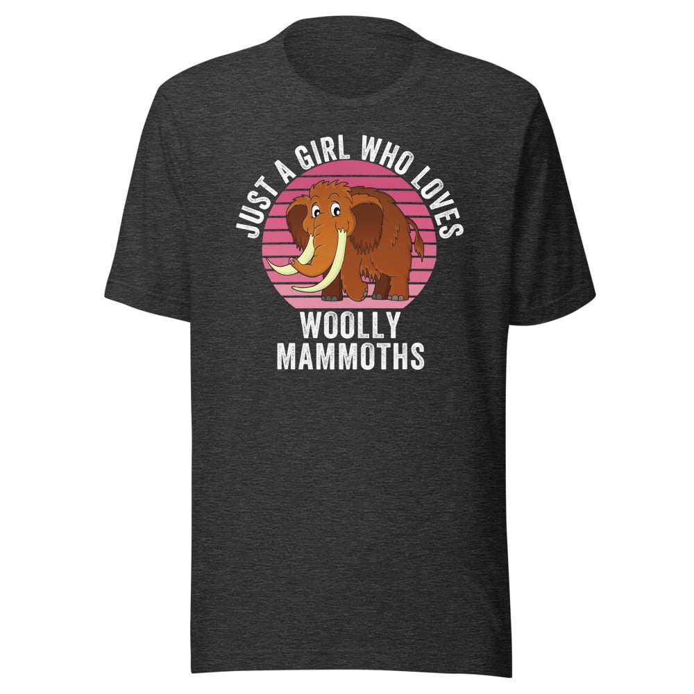 Just A Girl Who Loves Woolly Mammoths Shirt, Unisex, Extinct Animal ...