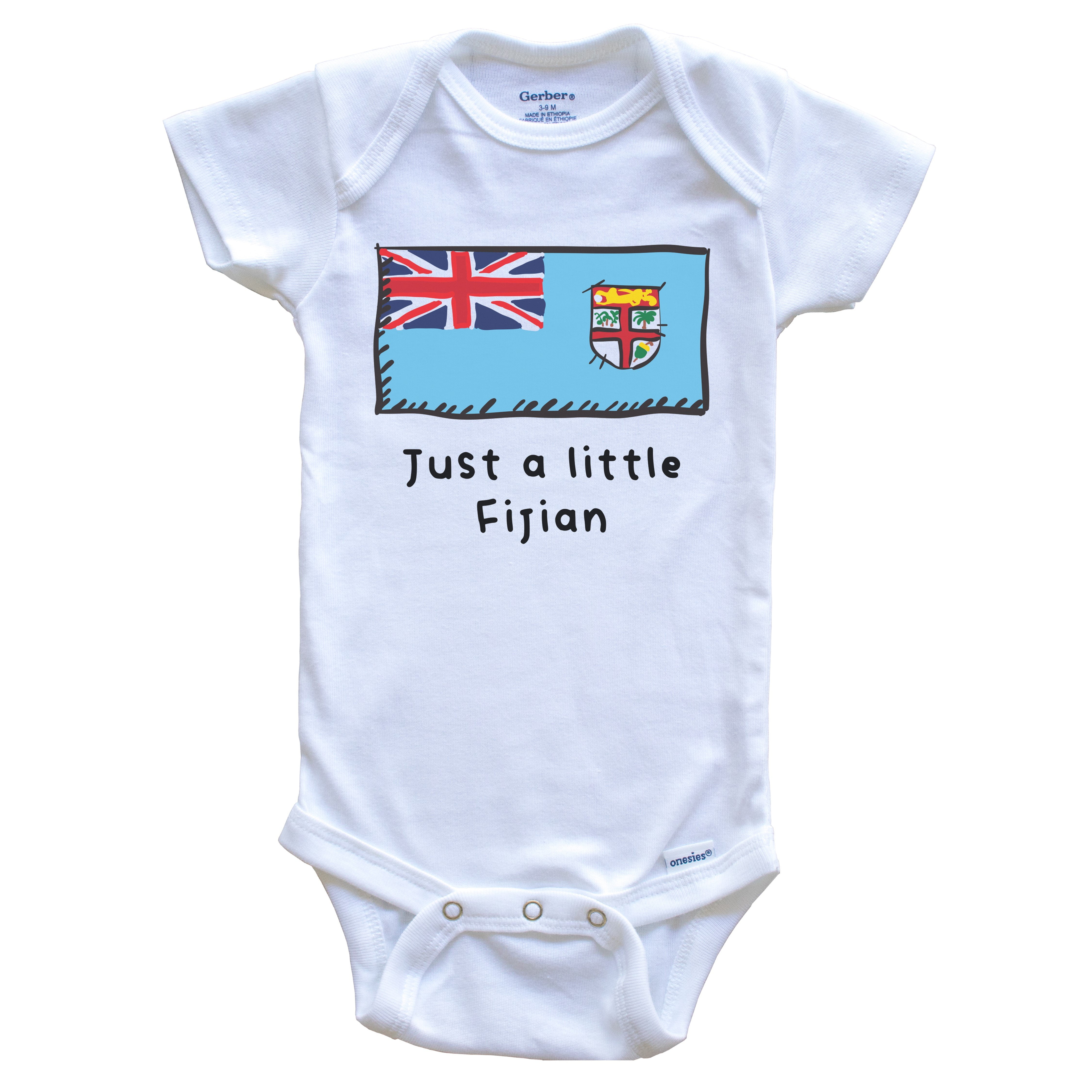 Just A Little Fijian Funny Cute Fiji Flag Baby Bodysuit - Walmart.com