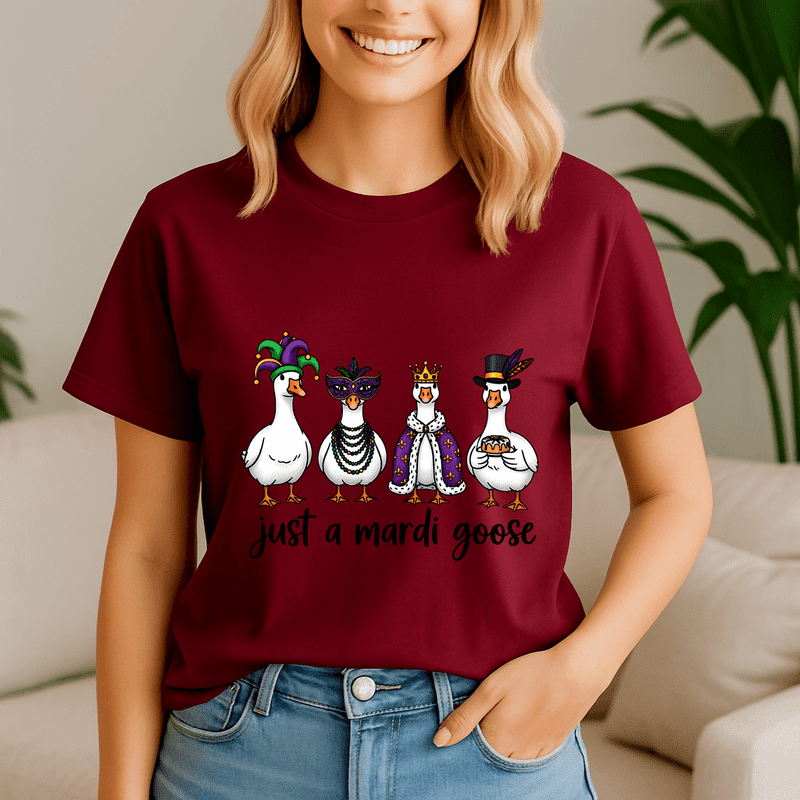 Just A Mardi Goose, Mardi Gras TShirt, Happy Mardi Gras, Holiday Shirt ...