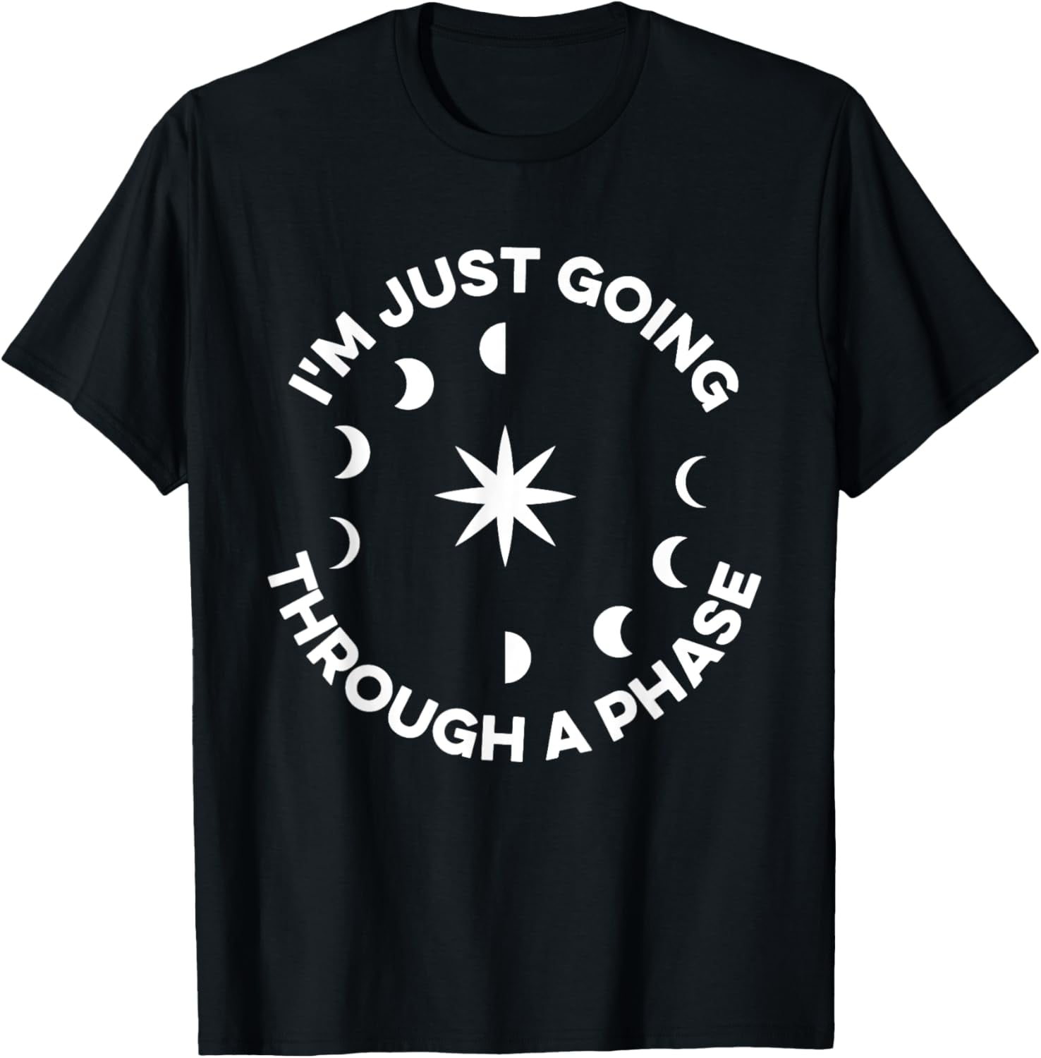 Just A Phase Moon Supermoon - Solar System Lunar Mona Luna T-Shirt ...