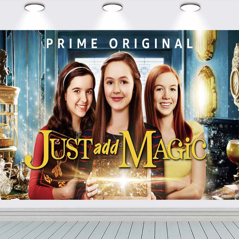 Just Add Magic Birthday Banner Backdrop Background Party Supplies ...