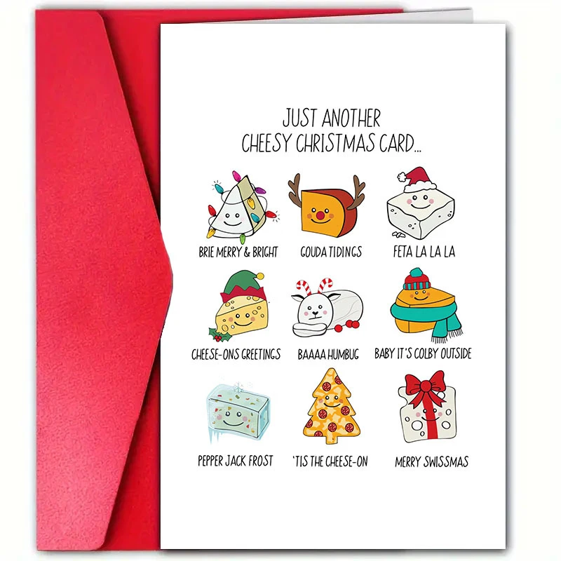 Just Another Cheesy Christmas Card – Fun and Punny Holiday Greetings ...