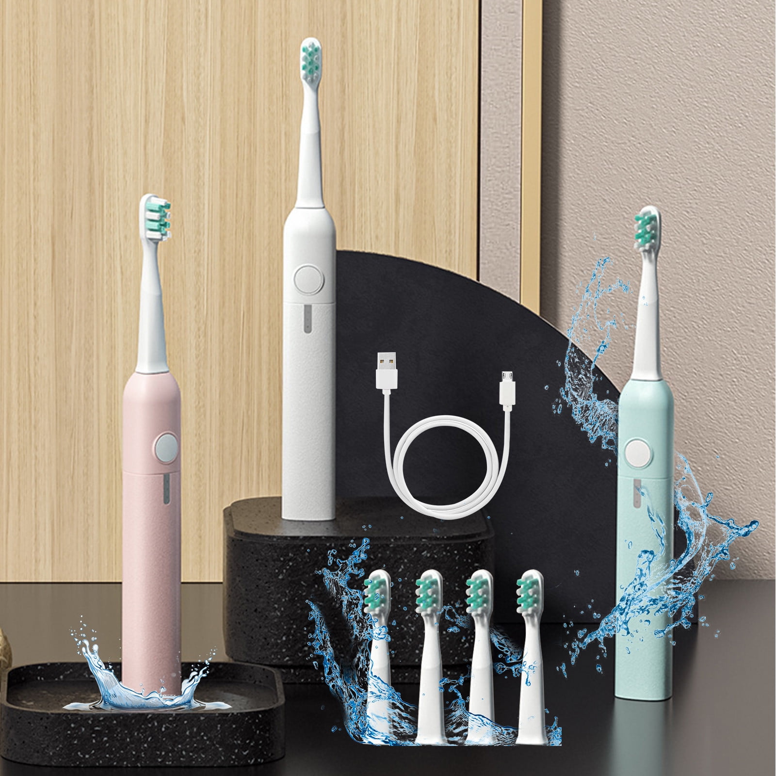 Just Arrived, Smart Usb Toothbrush, 4-head Electric Toothbrush, Ipx7 ...