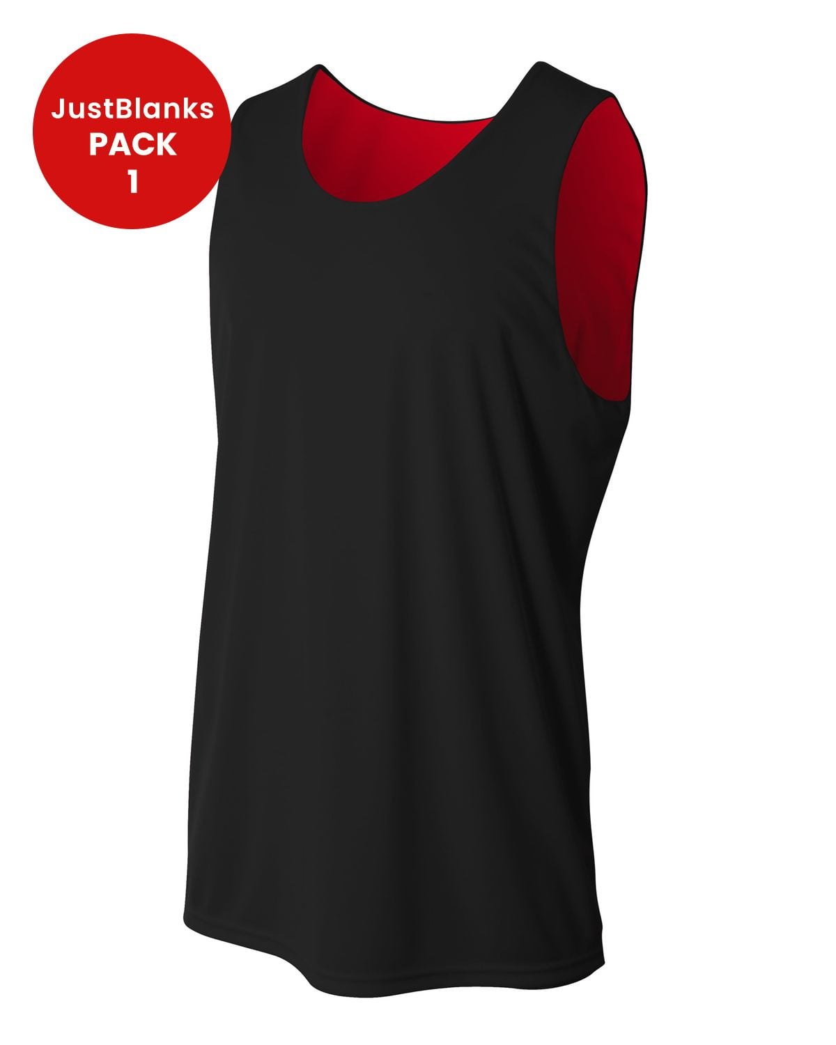 JustBlanks Mens Scope Neck Sleeveless Reversible Jump Gym Training ...