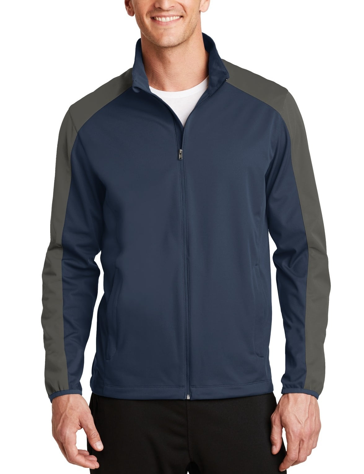JustBlanks Active Colorblock Soft Shell Jacket with Water Resistant ...