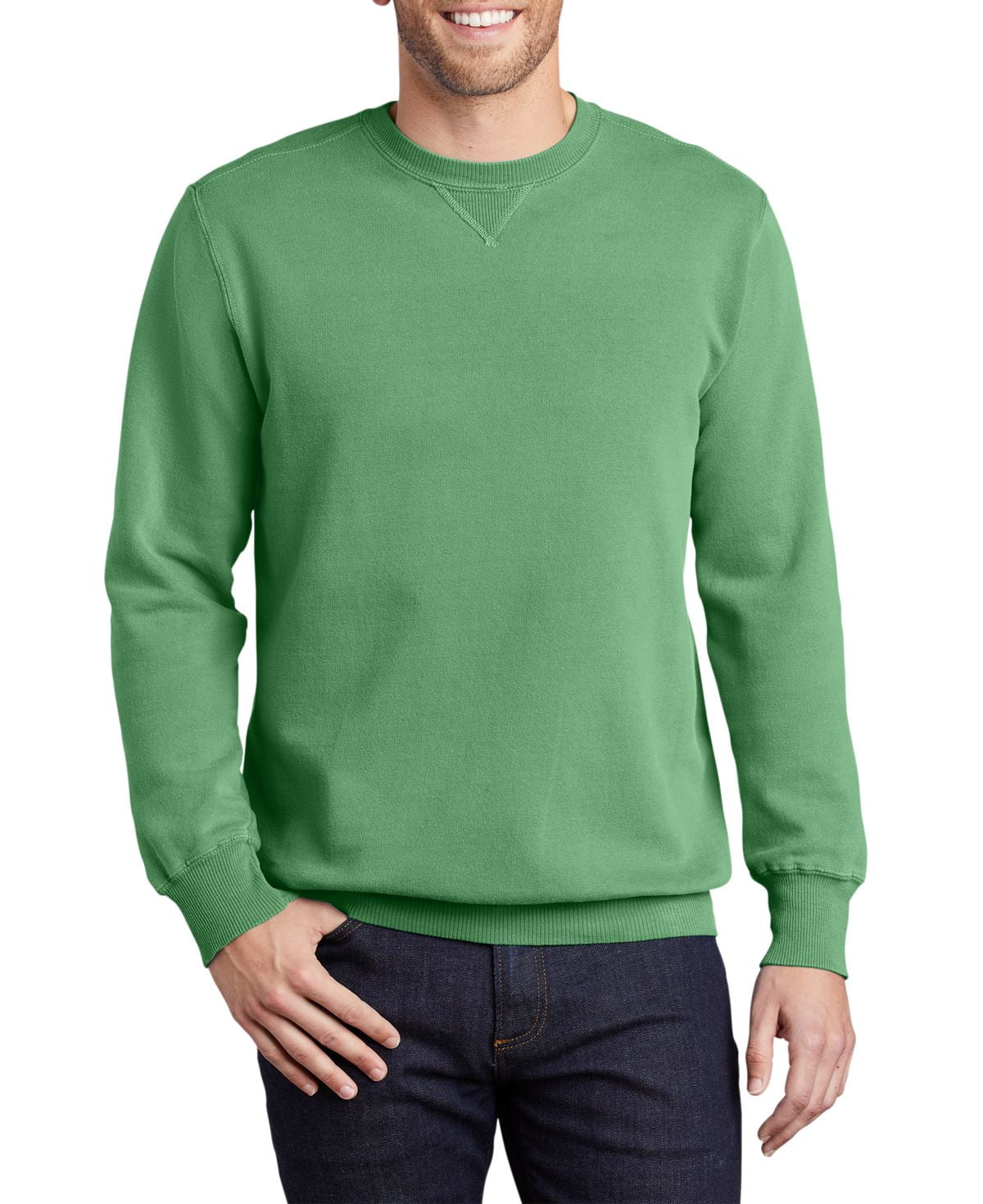 Just Blanks Beach Wash Garment Dye Sweatshirt With Aged To Perfection ...