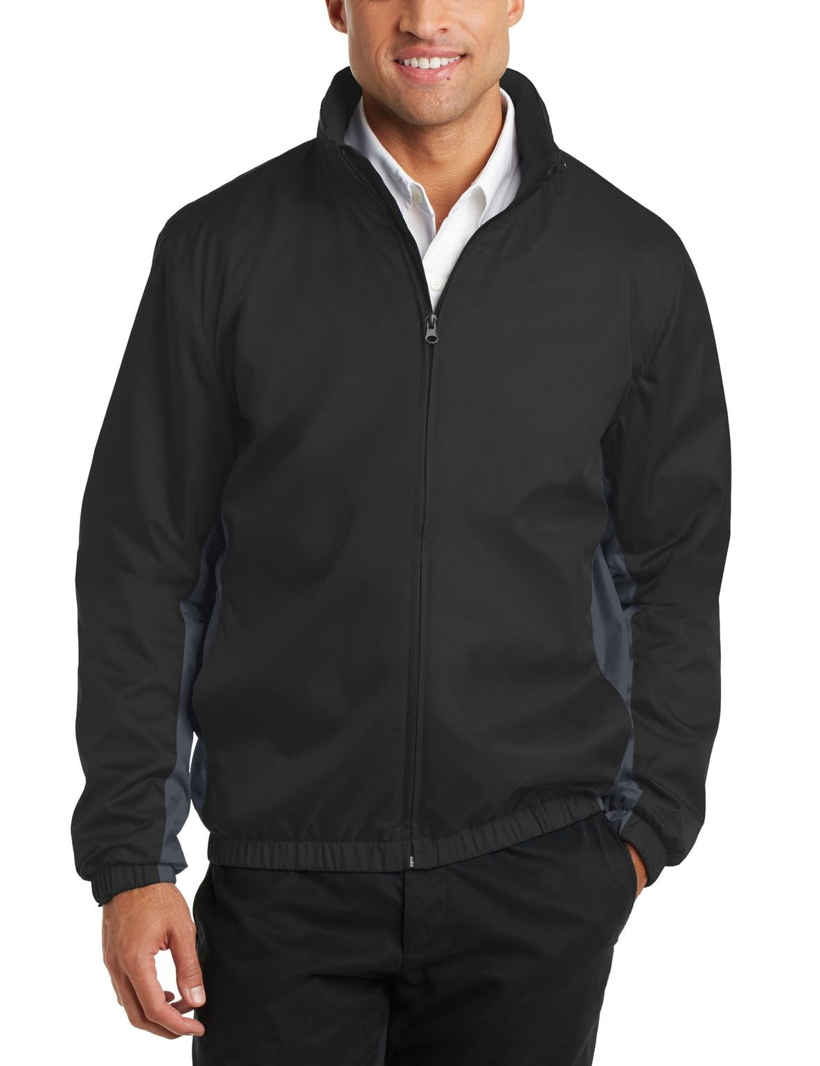 Just Blanks Core Colorblock Wind Jacket Packable Zip In Hood With ...