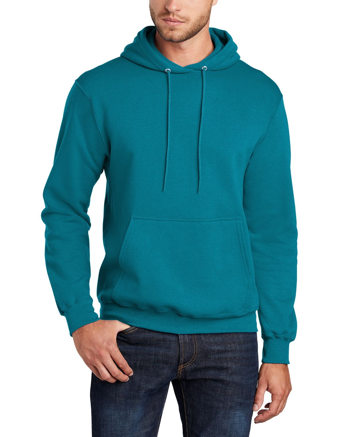 JustBlanks Core Fleece Pullover Hooded Sweatshirt Long Sleeve - Walmart.com