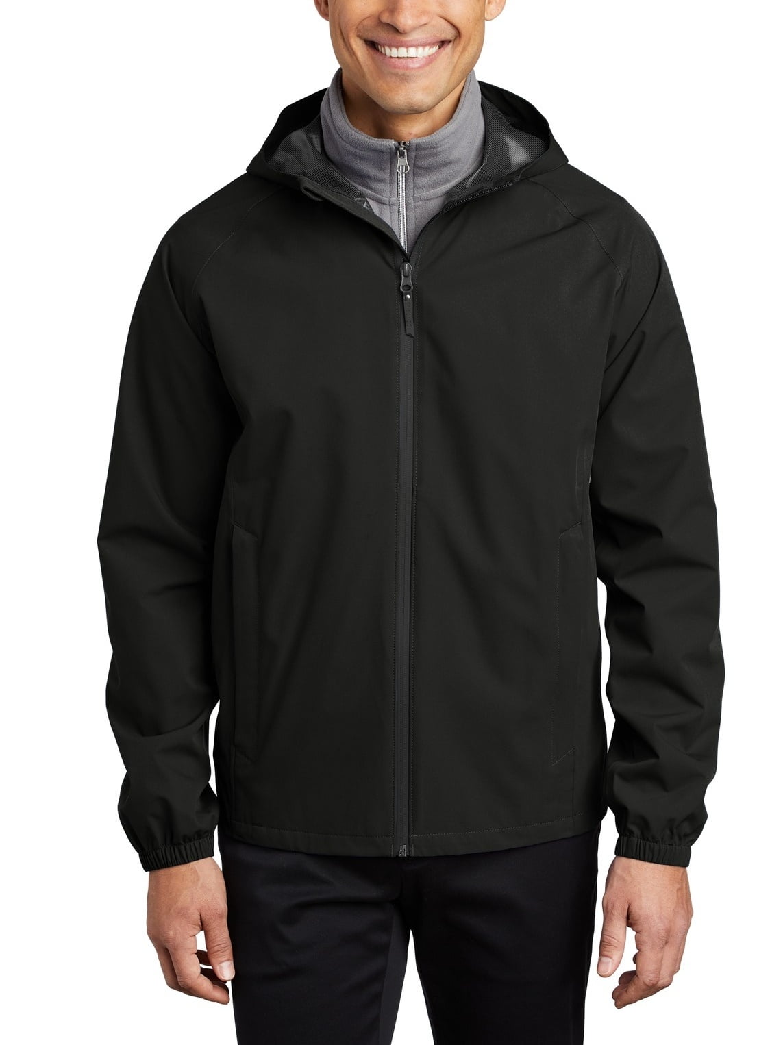 JustBlanks Essential Waterproof Rain Jacket with Breathable Polyester ...