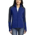 JustBlanks Womens Colorblock Full Zip Microfleece Jacket Lightweight ...
