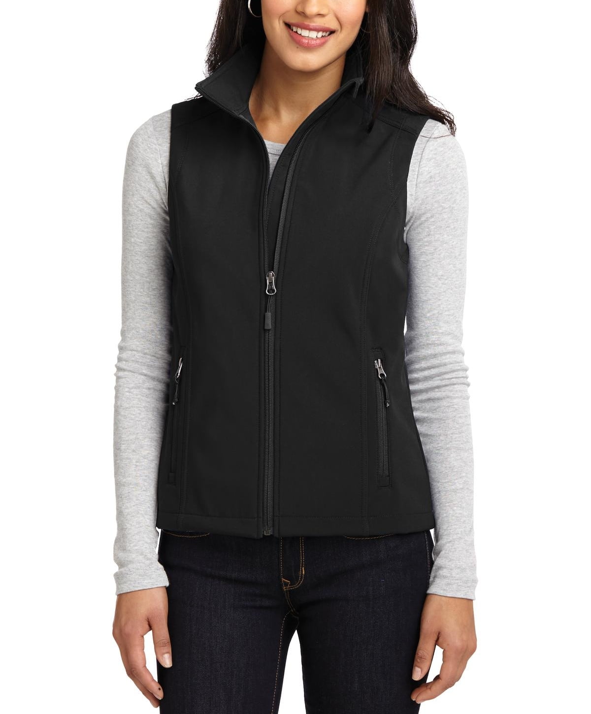 JustBlanks Womens Soft Shell Vest Polyester Stretch Fabric Water ...