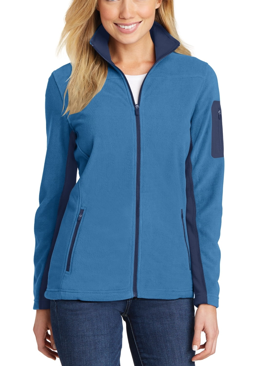 JustBlanks Womens Summit Fleece Full Zip Jacket Midweight Microfleece ...