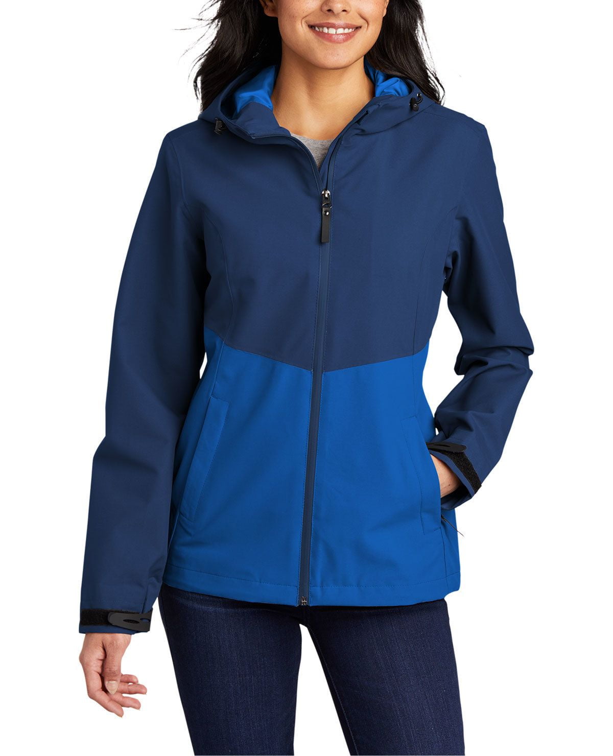 Just Blanks Ladies Tech Rain Jacket Breathability Rating Full-Length ...
